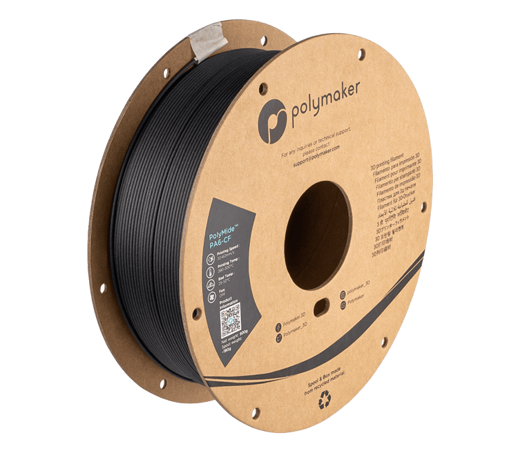 PolyMide PA6 CF Черно 500g Polymaker - 3DPrintX